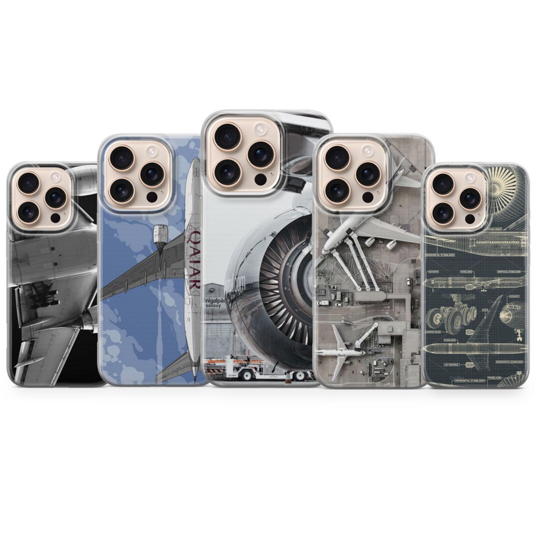 Aircraft Phone Case Aviation Cover for iPhone 17 Pro Max, 16e, 15, 14 ...