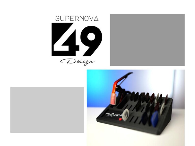 Personalized Guitar Pick and Capo Holder for Desk - Etsy