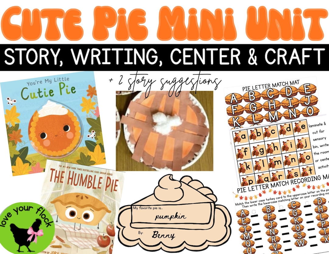 Thanksgiving Mini Unit | Story Writing Center Craft | Pie Mini Unit ...