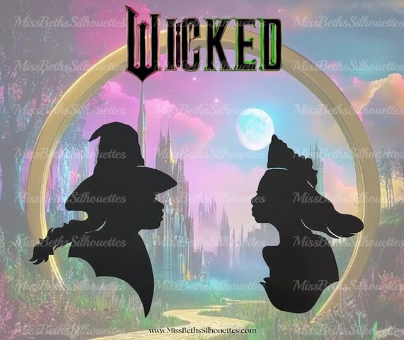 Elphaba, Wicked Inspired Silhouette .SVG - Etsy
