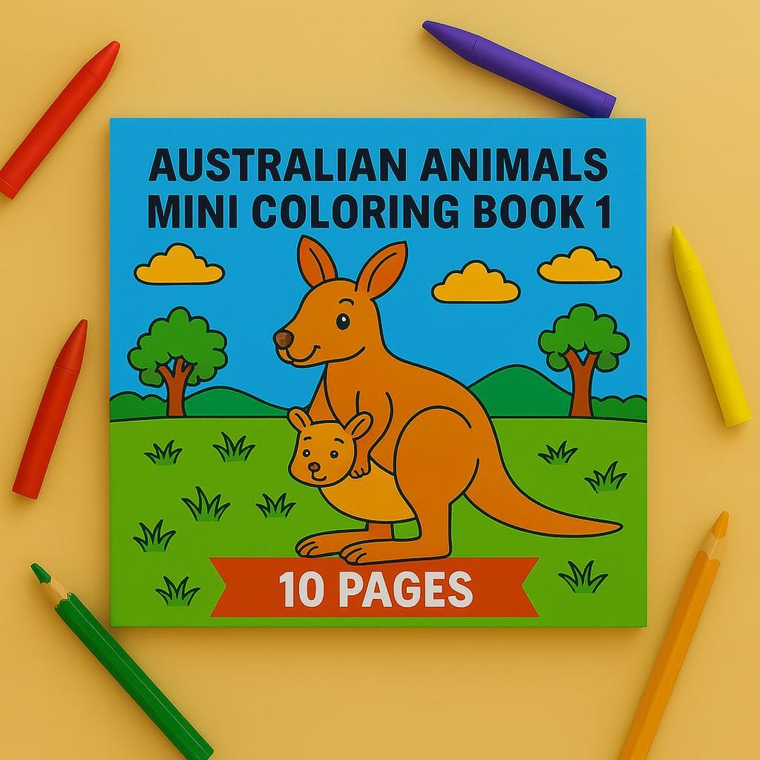 Australian Animals Coloring Book – Kids Printable Activity (PDF ...