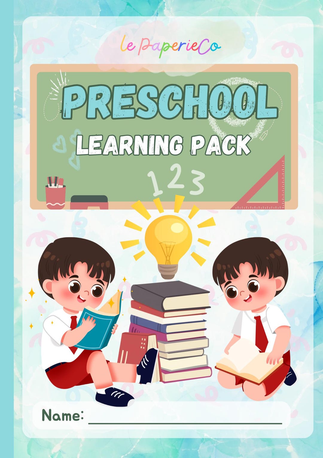 Blue Pre-school Learning Pack - Etsy