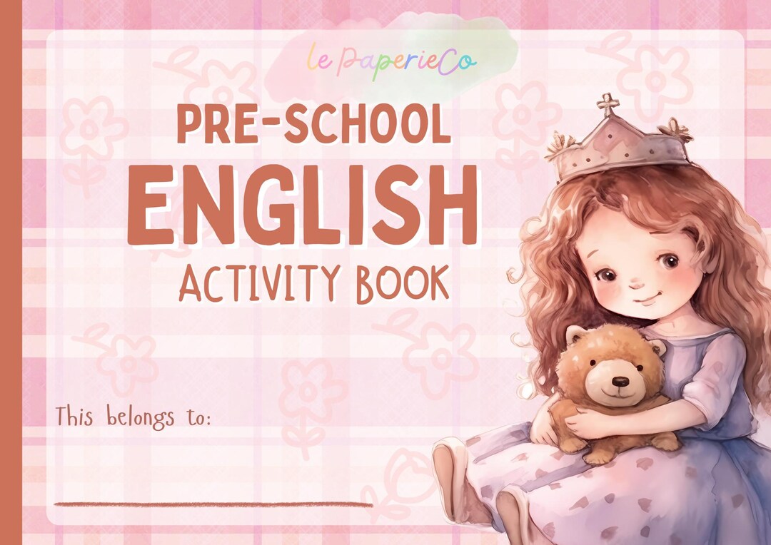 Pre-school Activity Book - Etsy