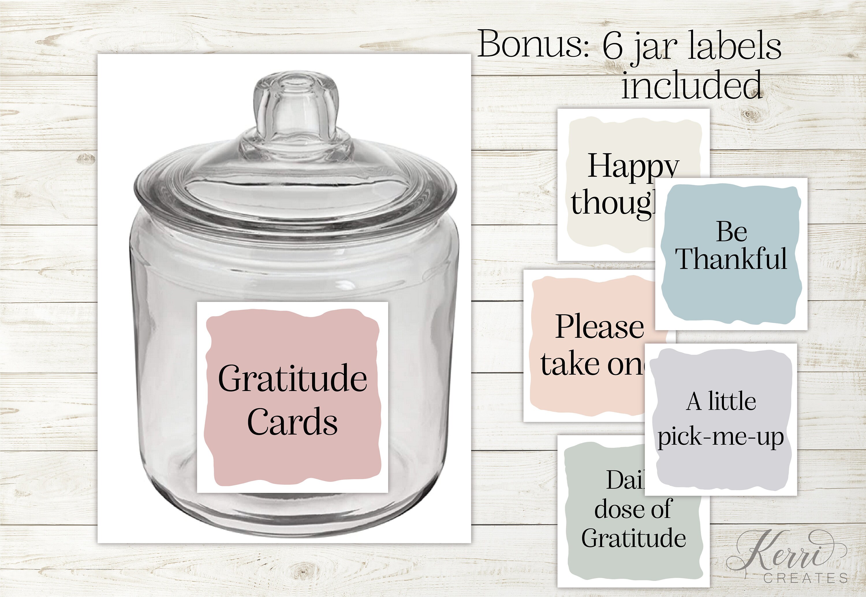 Gratitude Jar. Thankful Cards. Gratitude Cards. Affirmation | Etsy