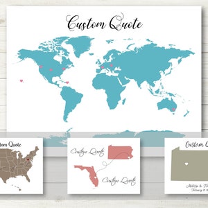 Design Your Own State Art or Country Art. Map Print. Custom State or ...