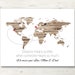 World Map. Moving Gift. Long Distance Gift. Going Away Gift. Watercolor ...
