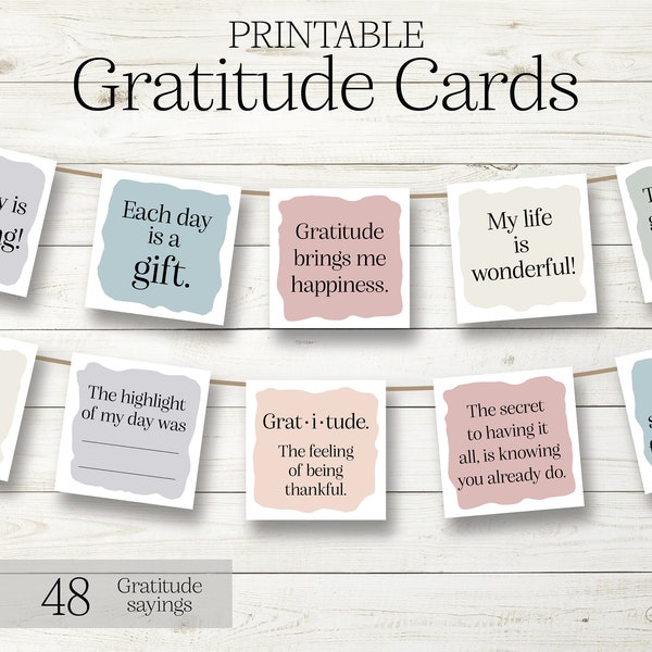Gratitude Cards - Etsy