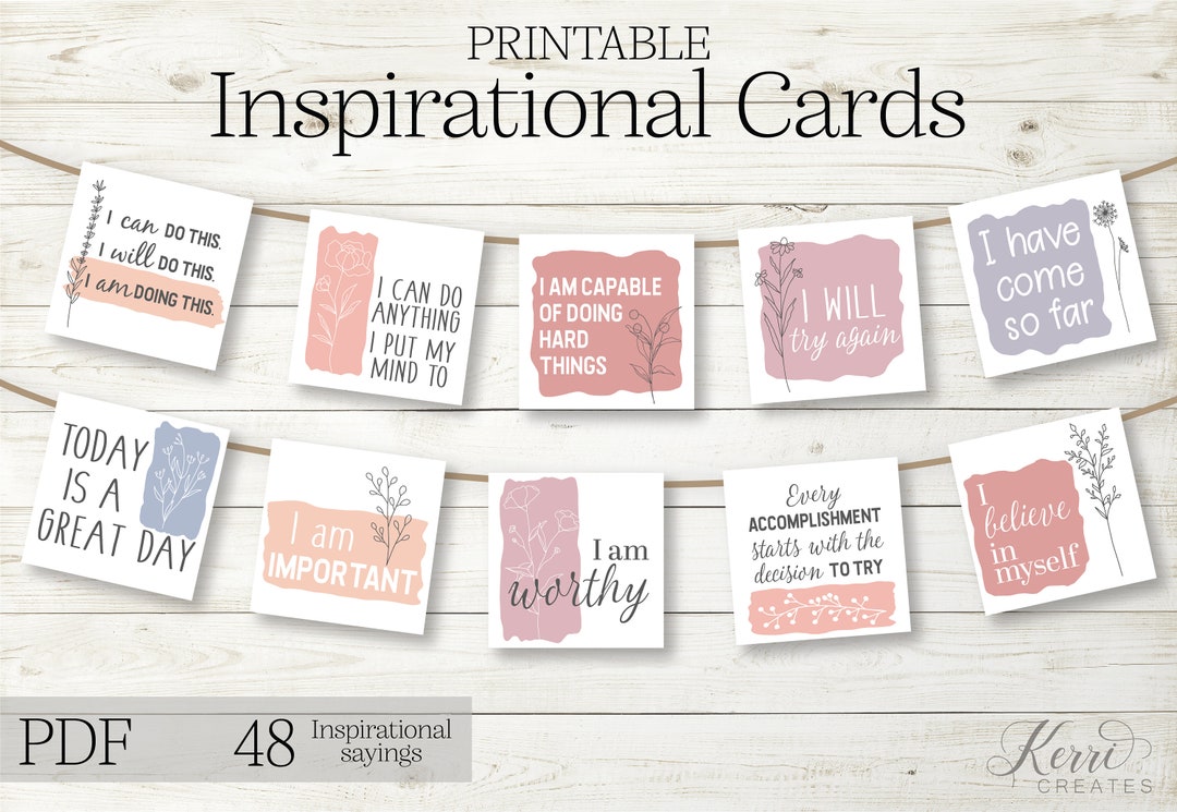 Inspirational Cards. Inspirational Quotes. Daily Affirmation Cards ...