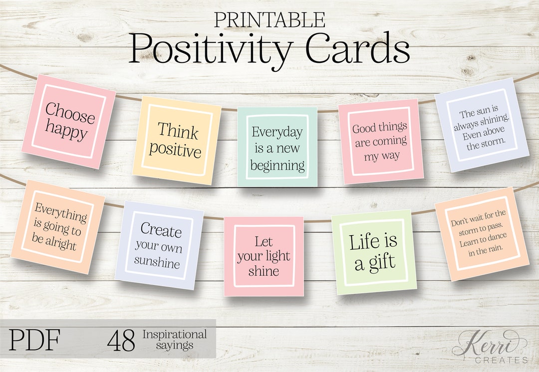 Positivity Cards. Affirmations Cards. Daily Affirmations. Inspirational ...