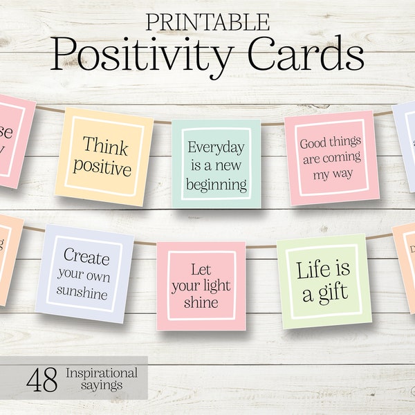 Motivational Cards - Etsy