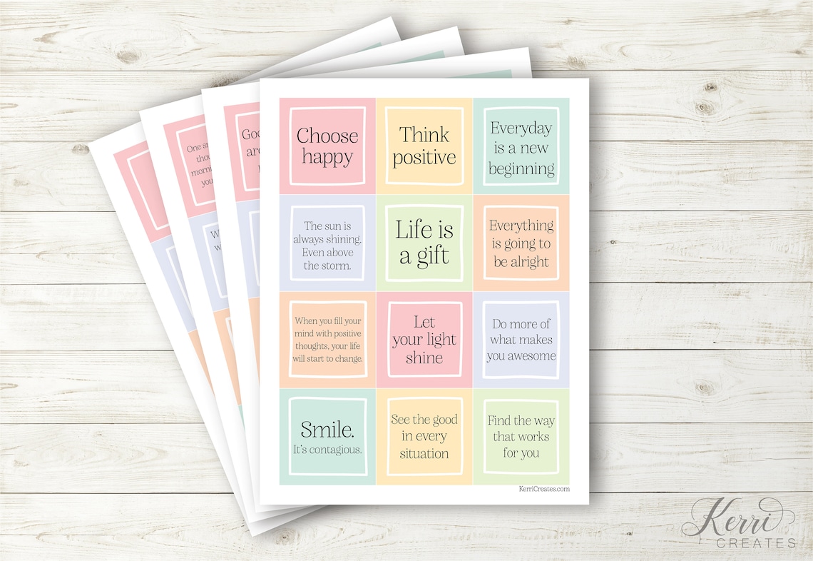 Positivity Cards. Affirmations Cards. Daily Affirmations. | Etsy