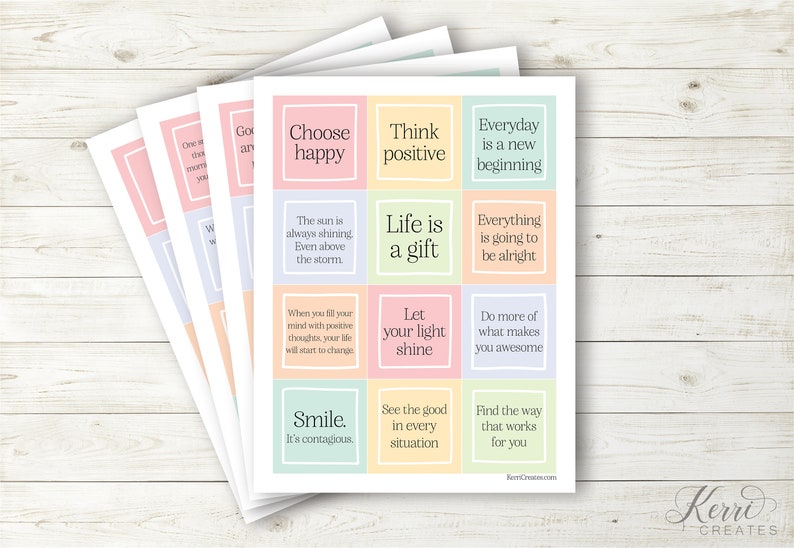 Positivity Cards. Affirmations Cards. Daily Affirmations. Inspirational ...