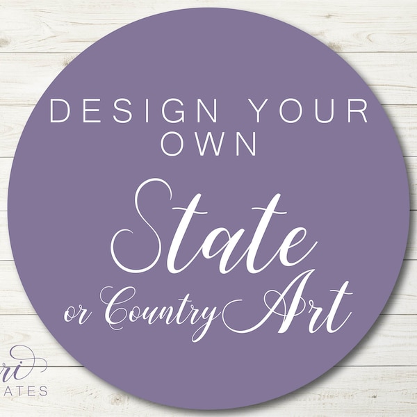 Custom State Map - Etsy