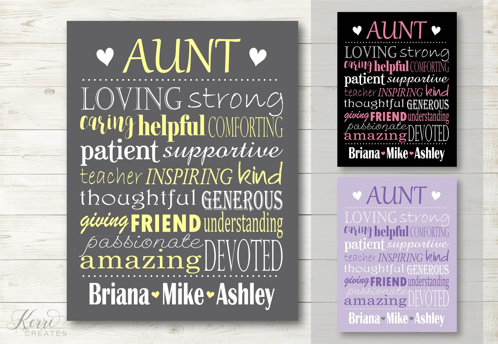 Gift for Aunt. Aunt Print. Aunt Word Art. Mothers Day Gift. Aunt Word ...