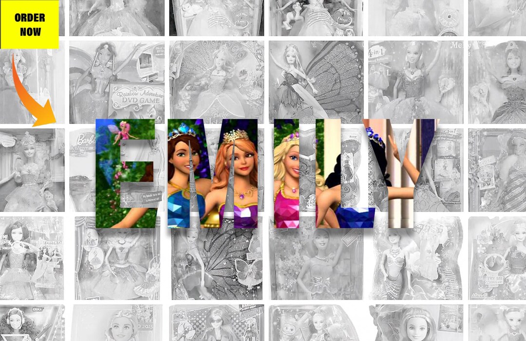 Customs Barbie Characters Dolls Custom Poster Print Barbies Character ...
