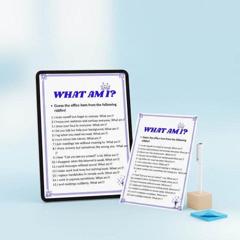 Remote Team Building Riddles | 40 Fun Office Icebreakers (PDF Files) - Etsy