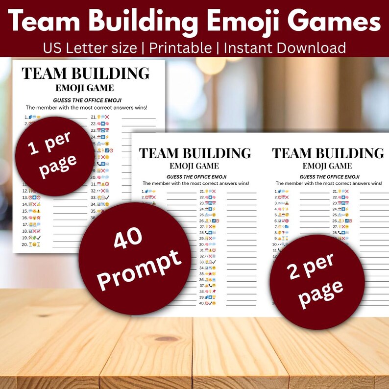 Team Building Emoji Game | Office Icebreaker (digital Download) - Etsy