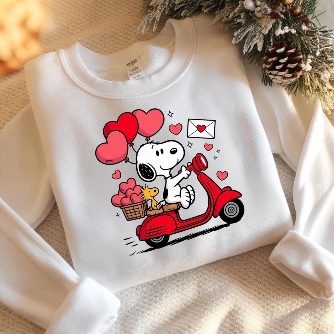 Snoopy Valentine Scooter PNG, Love and Friendship Sublimation (digital ...
