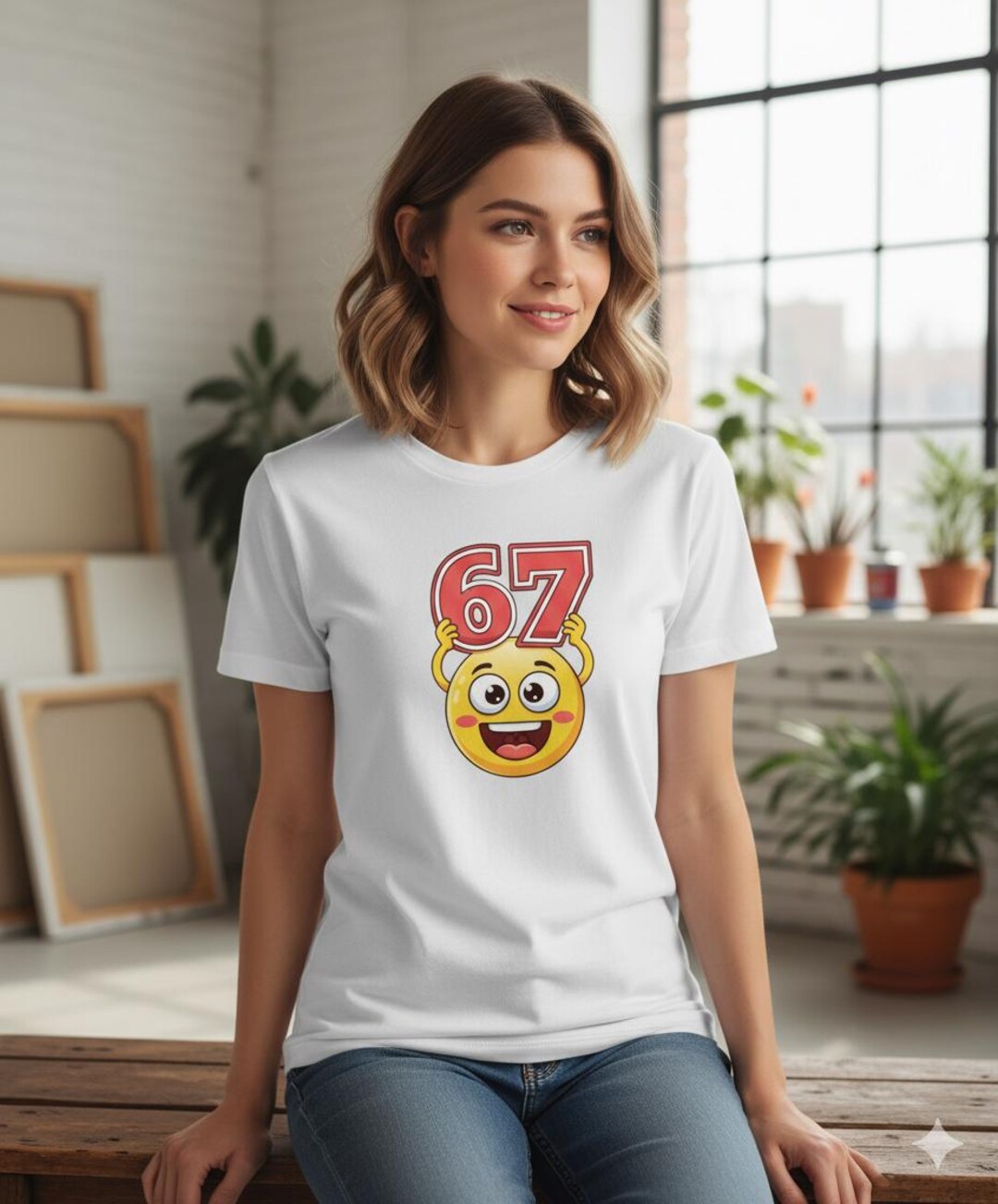 Six Seven Emoticon Meme T-shirt – Funny Graphic Tee - Etsy