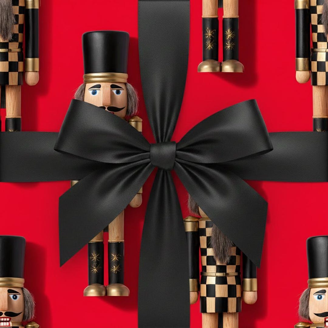 Wrapping Paper, Vintage Nutcracker Gift Wrap, Retro Christmas - Etsy