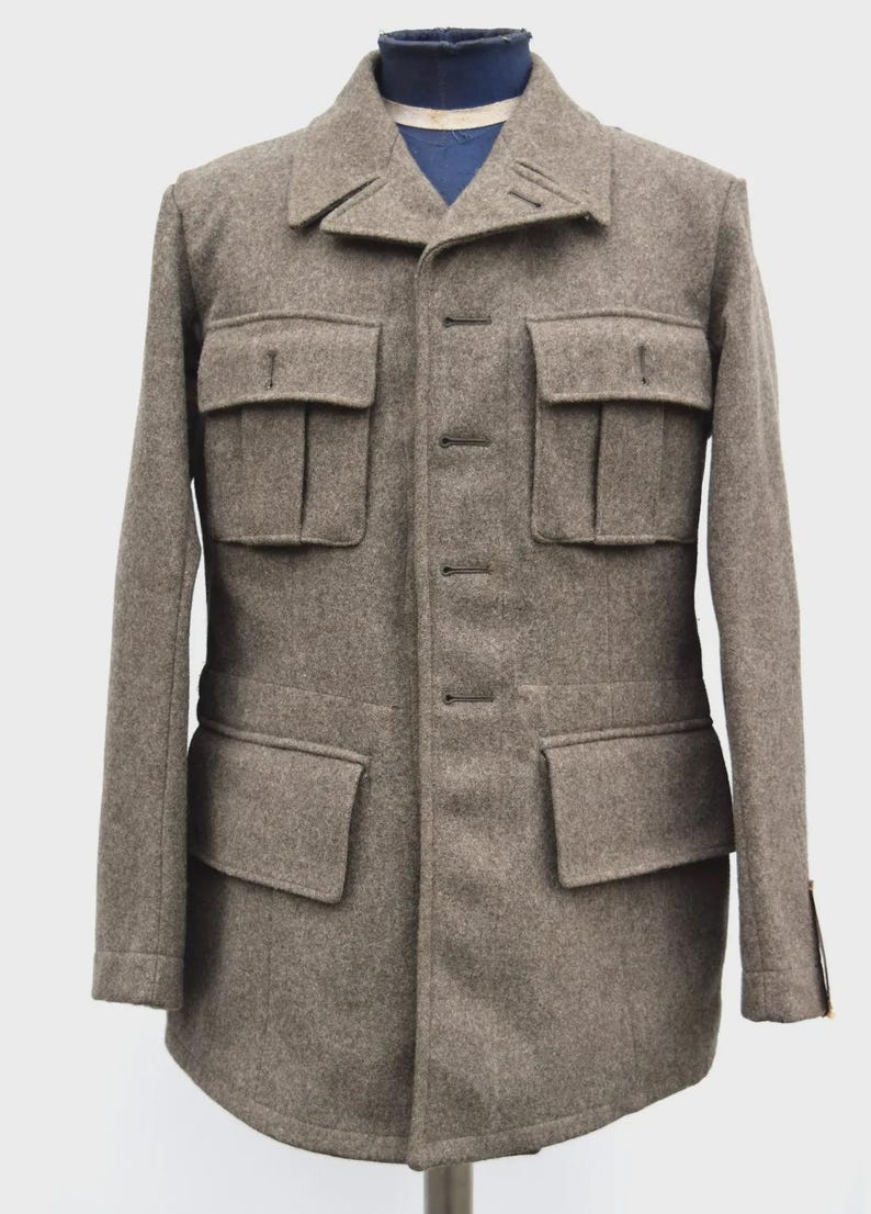 Vintage Swedish Army Fitted Wool Coat / Jacket / Tunic WWII M39. NEW ...