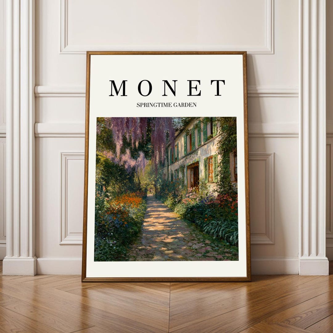 Claude Monet Garden Art Print: Vibrant Floral, Multiple Sizes - Etsy