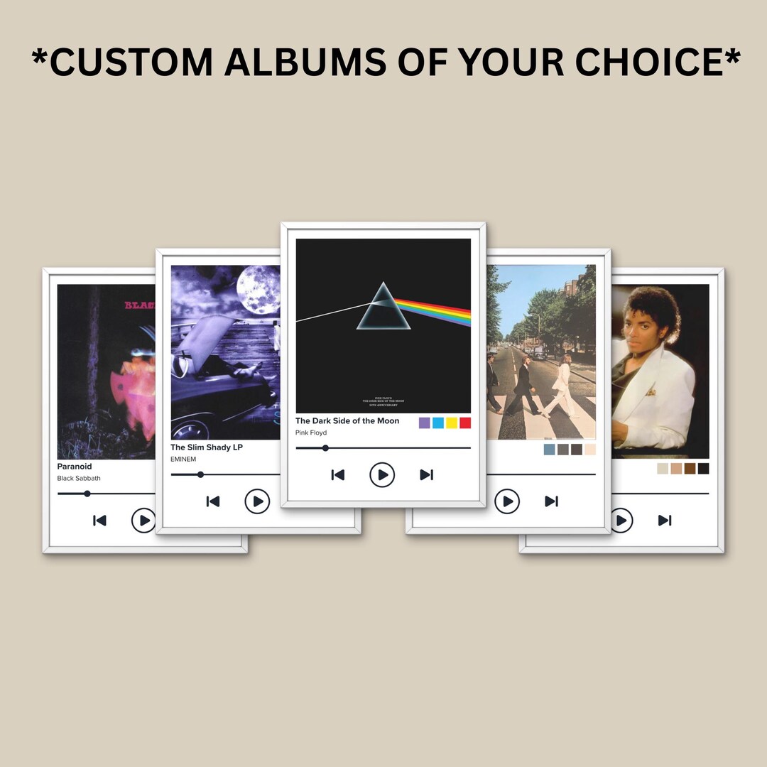 Custom Album Art Print | Personalized Music Gift - Etsy