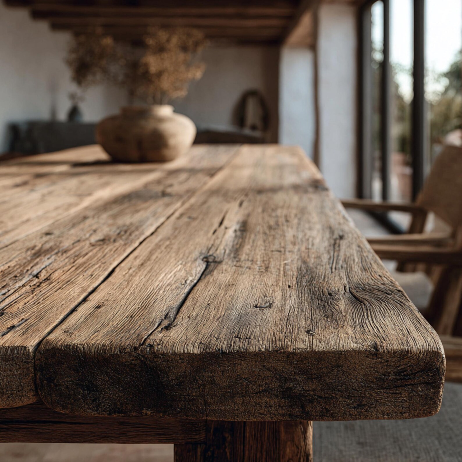 Dining Table, Walnut Table, Rustic Table, Handmade Table - Wooden Table ...