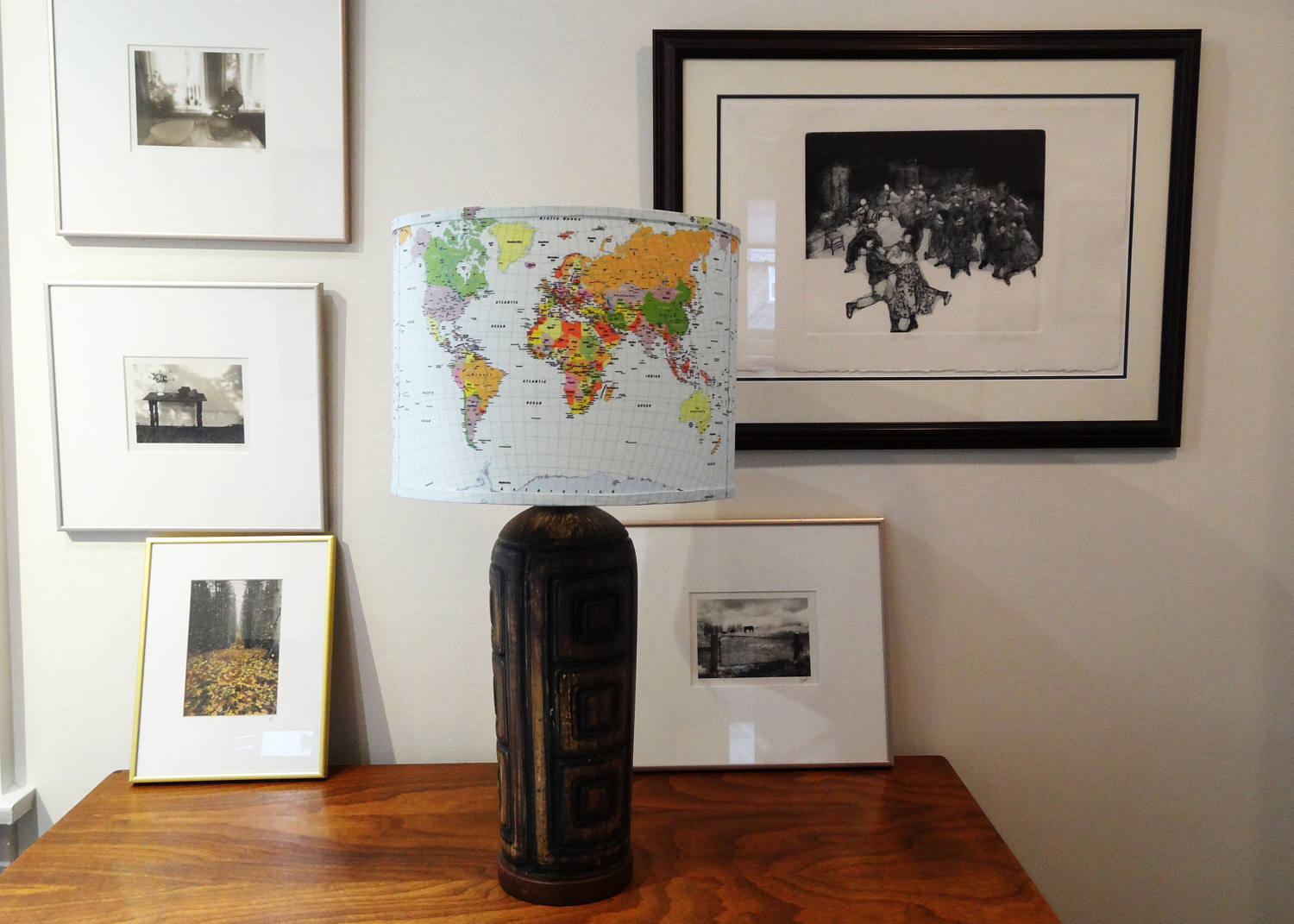 Custom Table Lamp Shade Custom World Map Lamp Shade Art Lamp - Etsy Canada