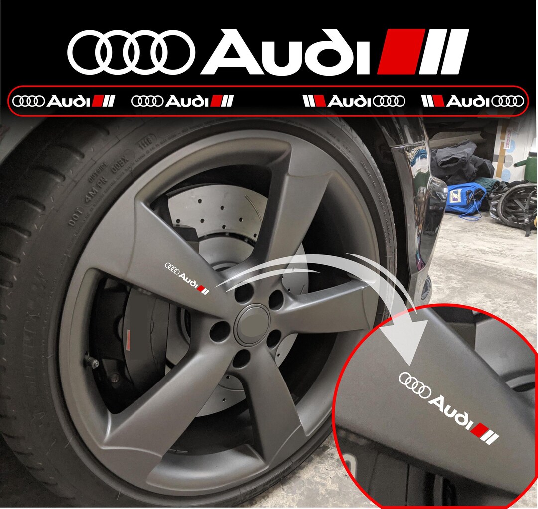 Audi Wheel Rim Decals – Premium Vinyl 4-inch Stickers (set of 4) - Etsy