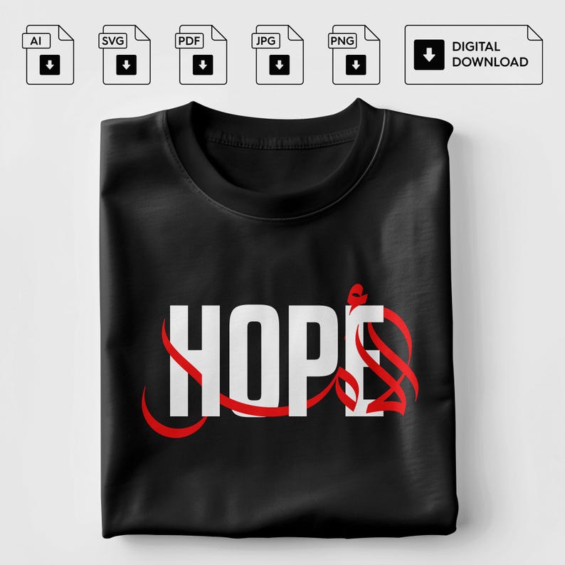 HOPE Arabic Calligraphy T Shirt Design | Al Amal Arabic Typography ...