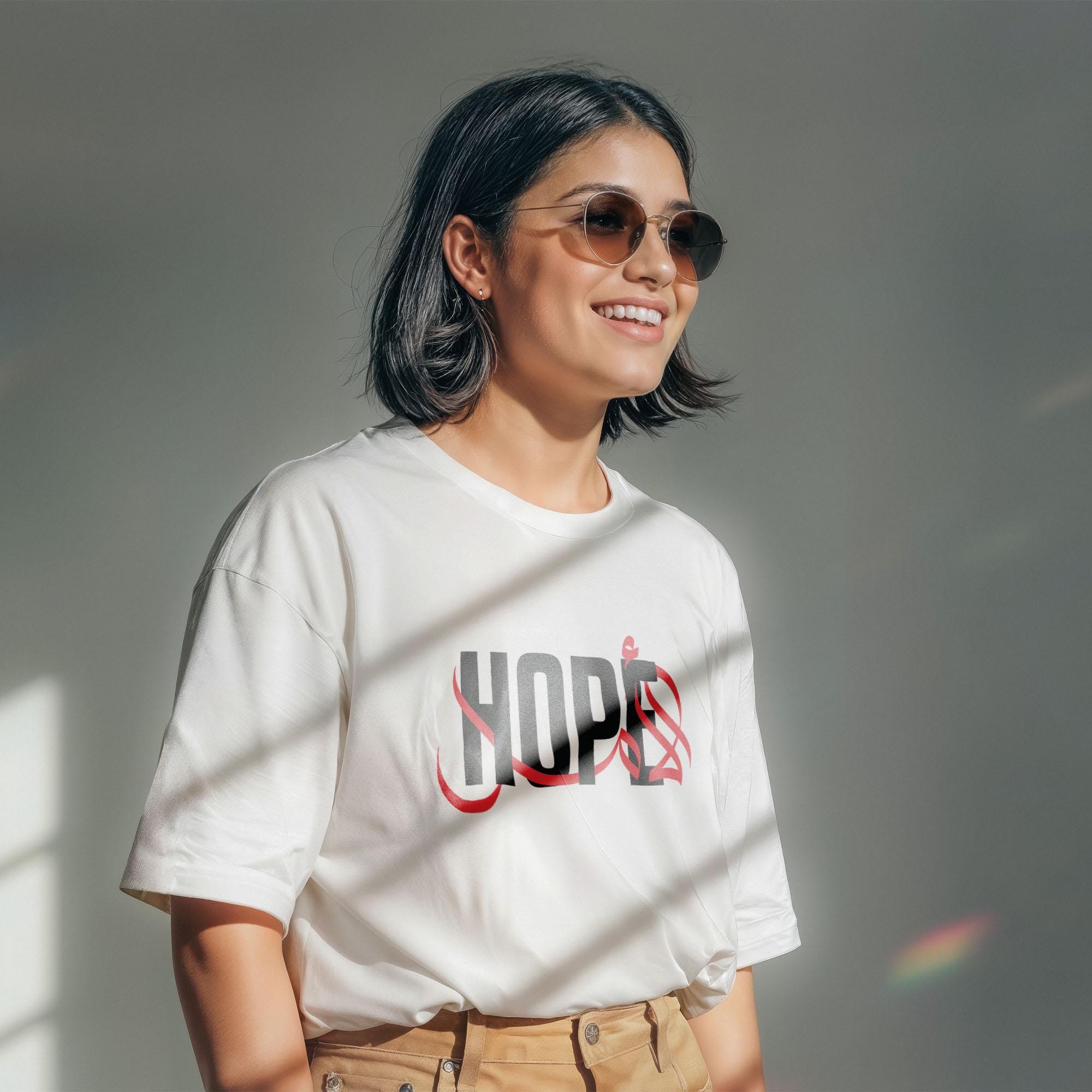 HOPE Arabic Calligraphy T Shirt Design | Al Amal Arabic Typography ...