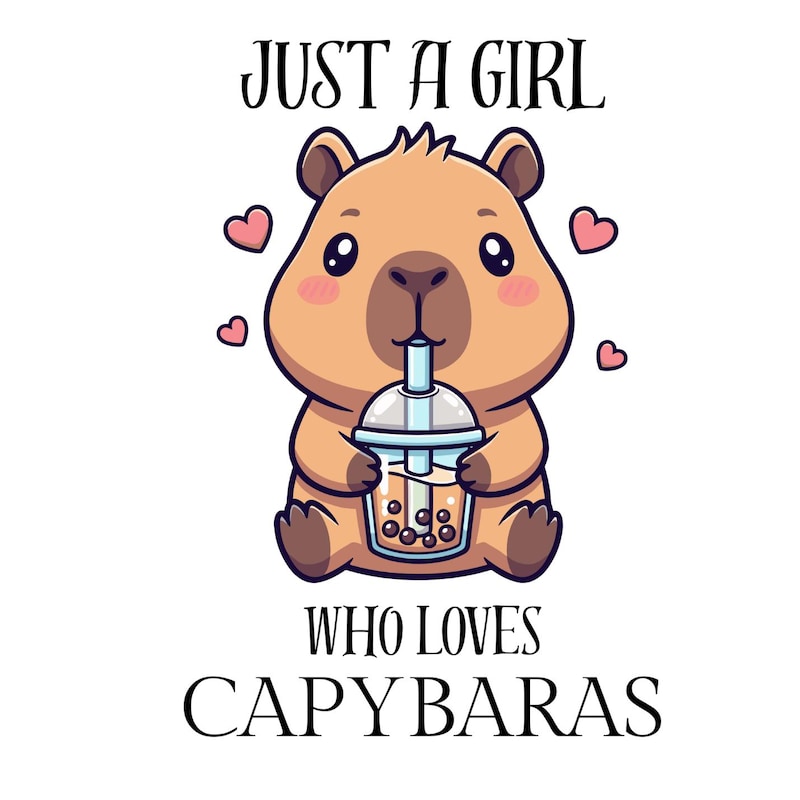 Capybara Boba - Etsy