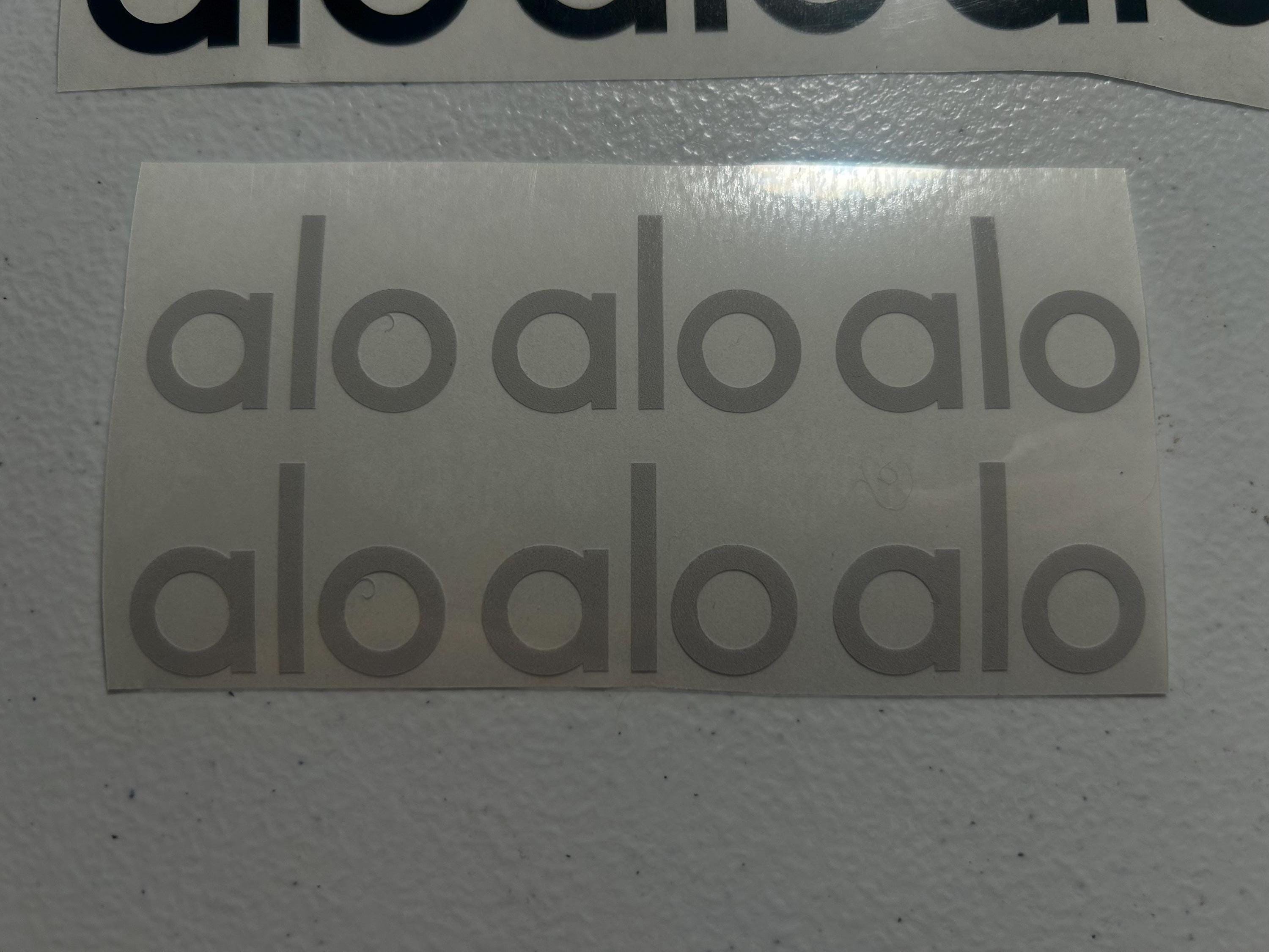 Alo Iron on Decal | Premium Heat Transfer Vinyl Logo | DIY Activewear ...