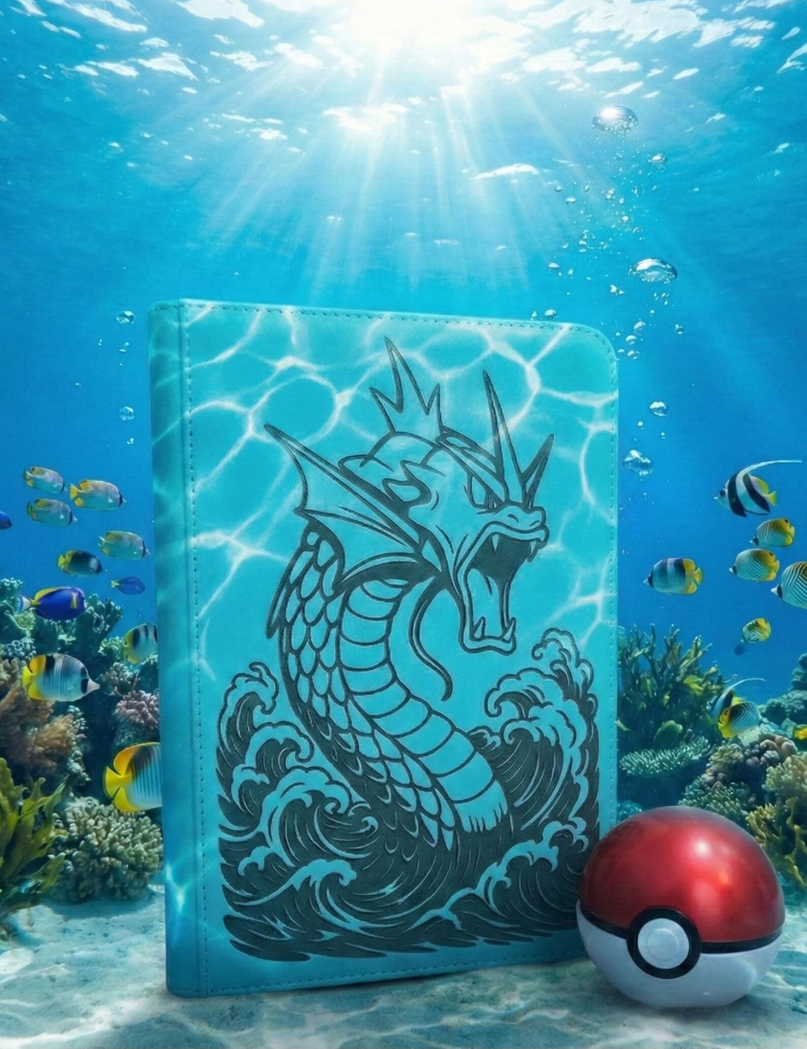 Gyarados Custom Pokemon TCG Binder Gift 9 Pocket - Ringless - Etsy