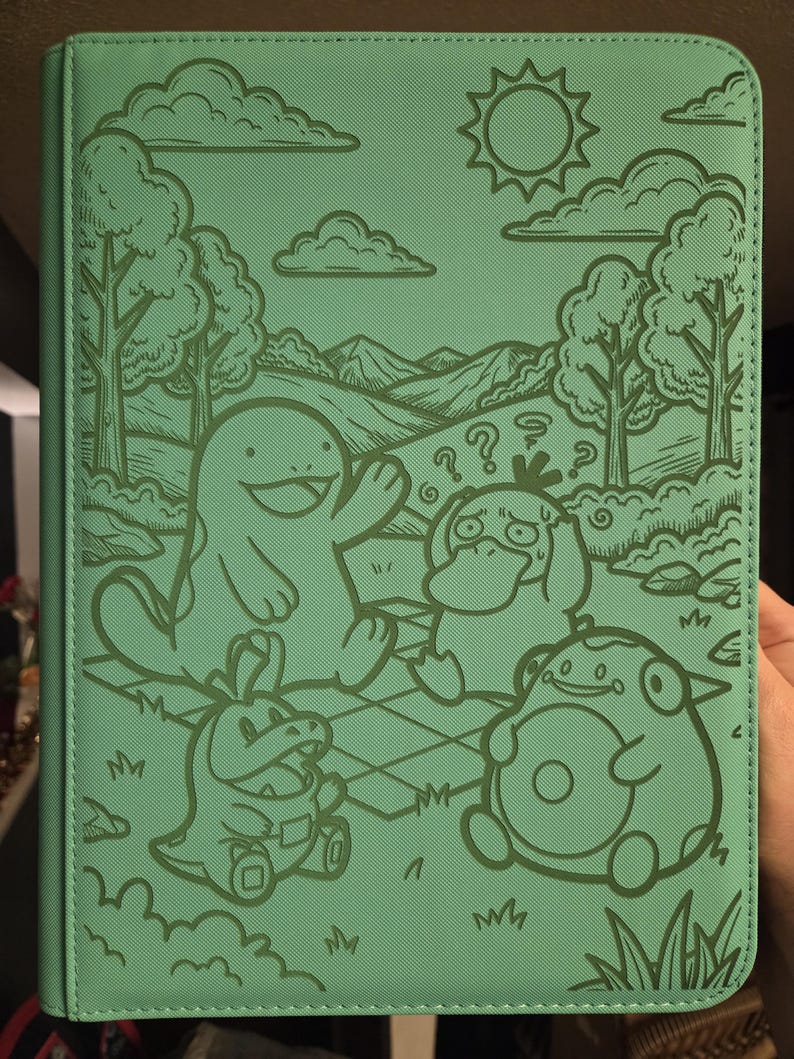 Psyduck Quagsire Fuecoco Bellibolt Custom Pokemon TCG Binder 9 Pocket ...