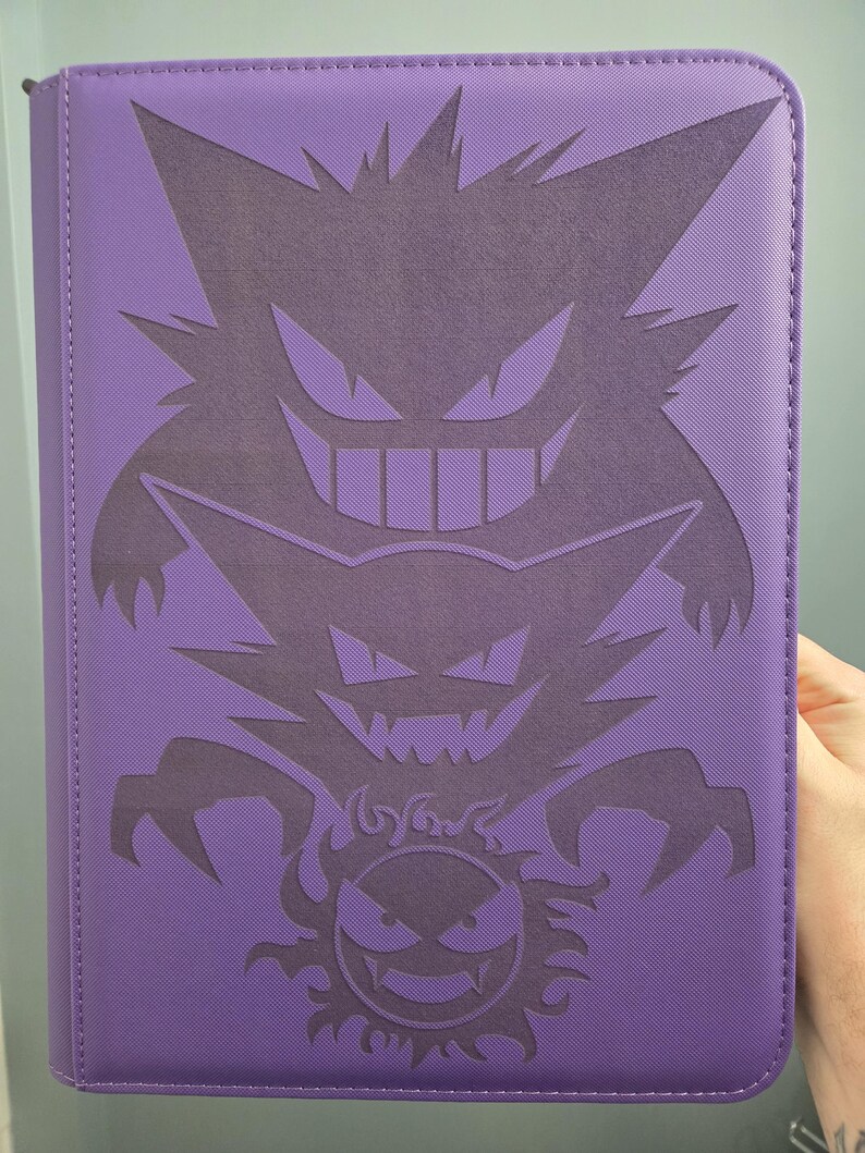 Gengar Haunter Gastly Custom Pokemon Card TCG Gift Binder 9 Pocket ...