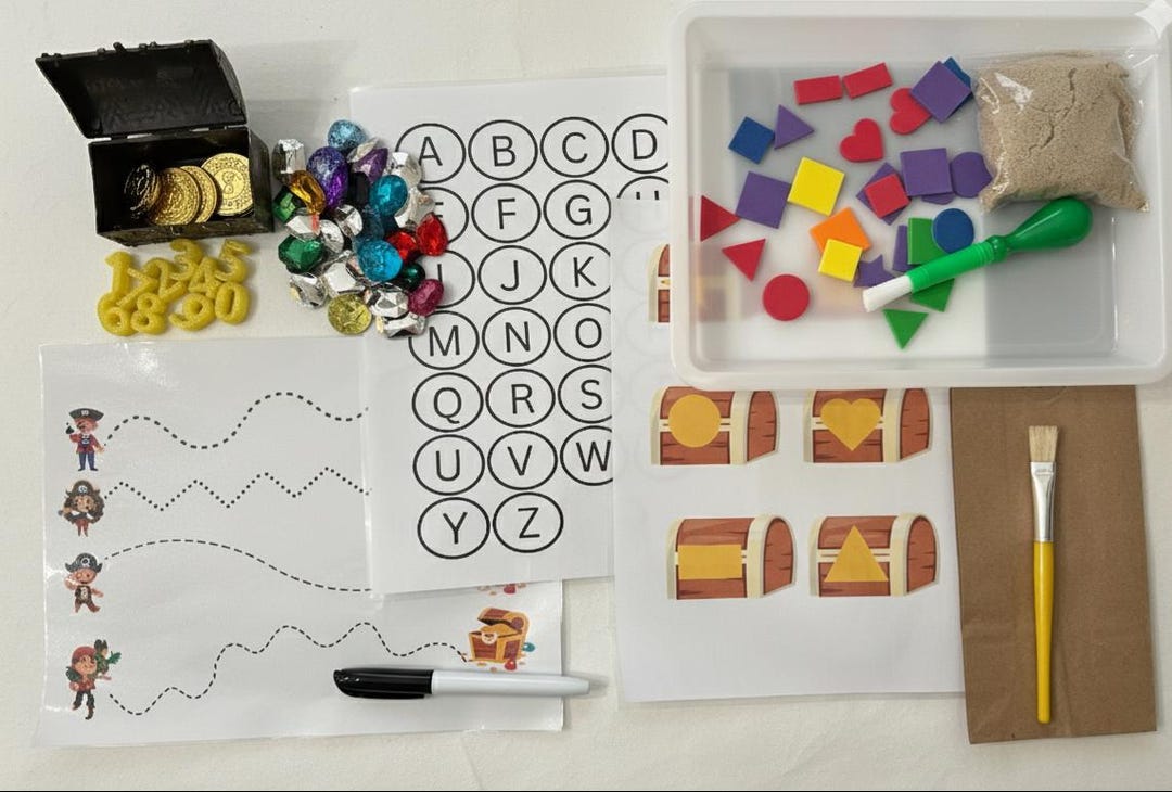 Educational Treasure Hunt Play Box - Etsy