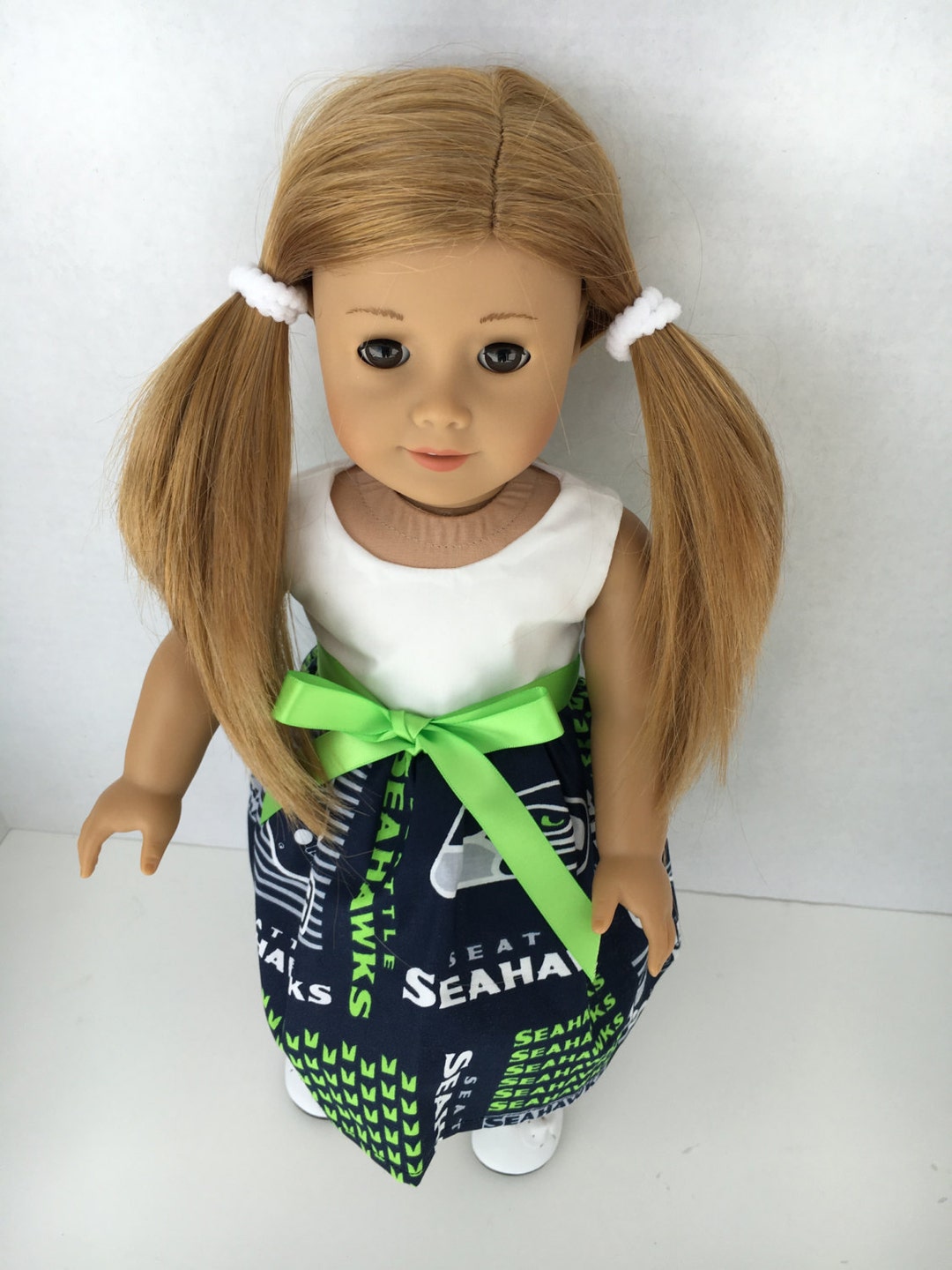 Seattle Seahawks 18 Inch Doll Game Day Dress, Made to Fit 18 Inch Dolls ...