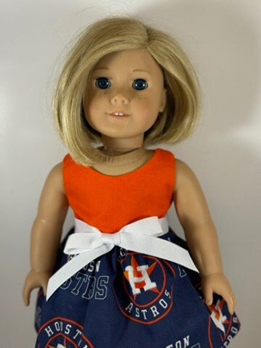 18 Inch Houston Astros Doll Dress, Made to Fit 18 Inch Dolls Such as ...