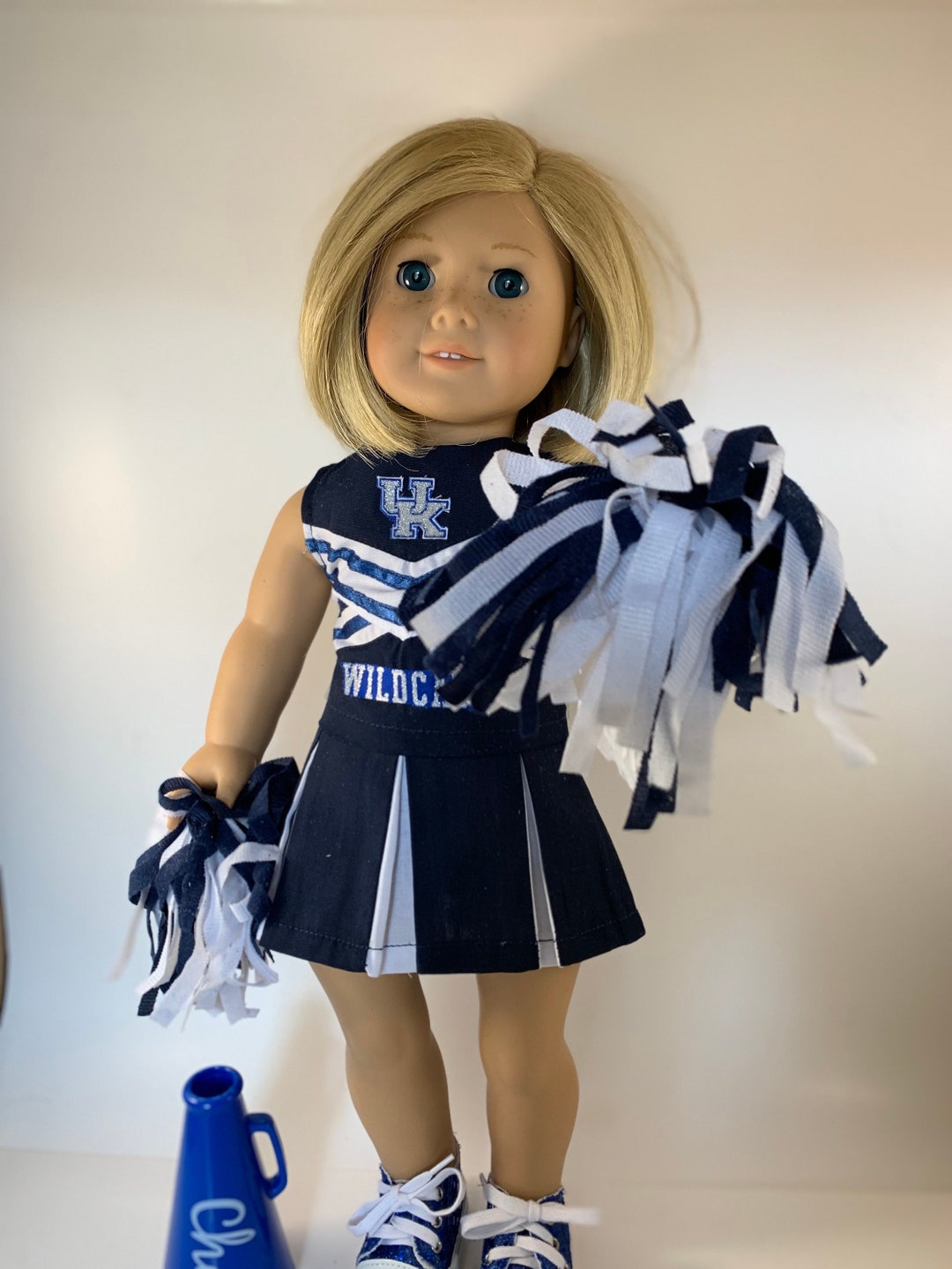 U of Kentucky Cheerleading Outfit Made to Fit 18 Inch Dolls Such as ...