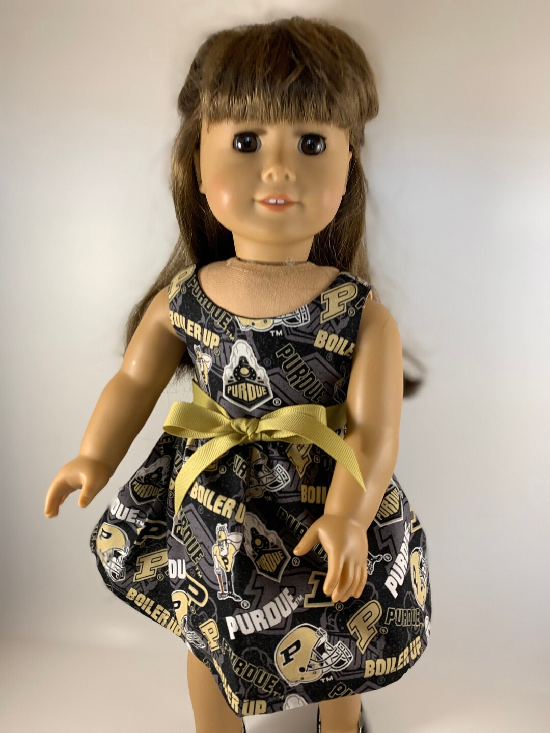 18 Inch Game Day Dress Made of Purdue Fabric, Made to Fit 18 Inch Dolls ...
