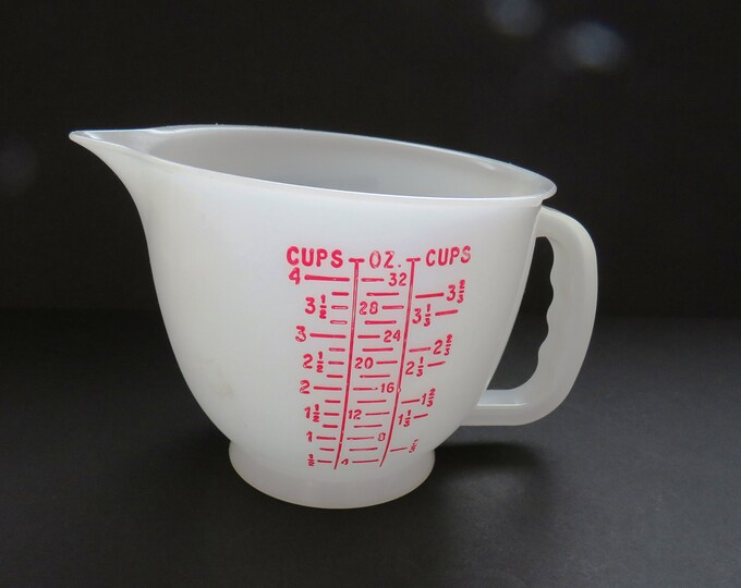 1970s Tupperware 4 Cup Measuring Cup Pitcher Retro Mix N Stor Pitcher ...