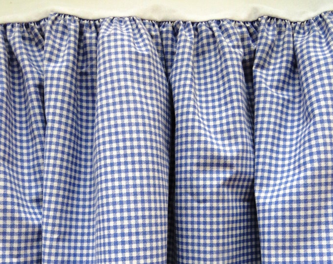 Laura Ashley Twin Dust Ruffle - Single Bedskirt Bed Skirt - Blue White ...