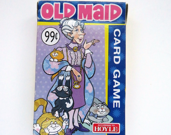 Old Maid Playing Cards - 2002 Hoyle Products - Fun Graphics Card Names ...
