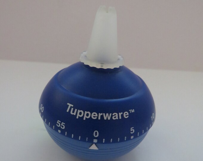 Tupperware Kitchen Timer - Minute Minder 1 Hour Timer - Blue Decorator ...