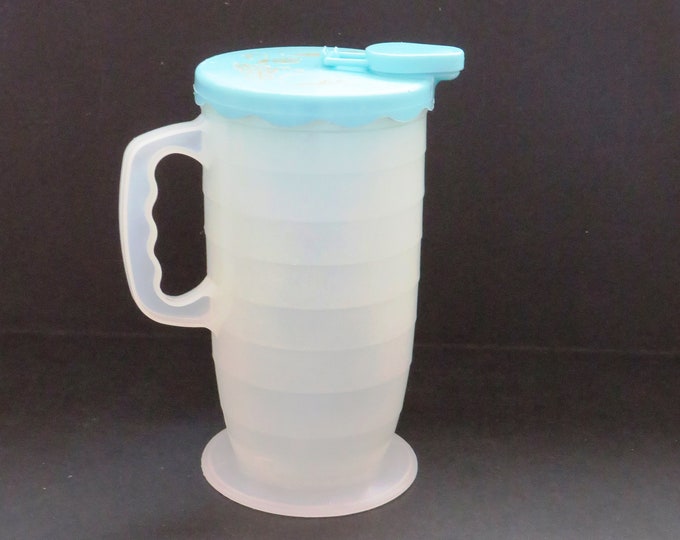 1950s BLISSCRAFT Hollywood Turquoise Scalloped Flip Top Lid Juice ...