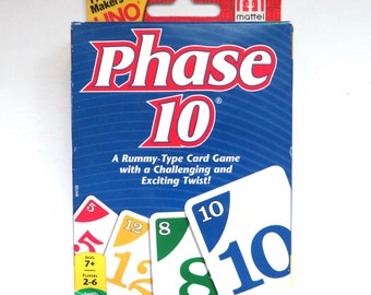 2004 Vintage PHASE 10 Card Game by Fundex Complete Boxed Set With ...