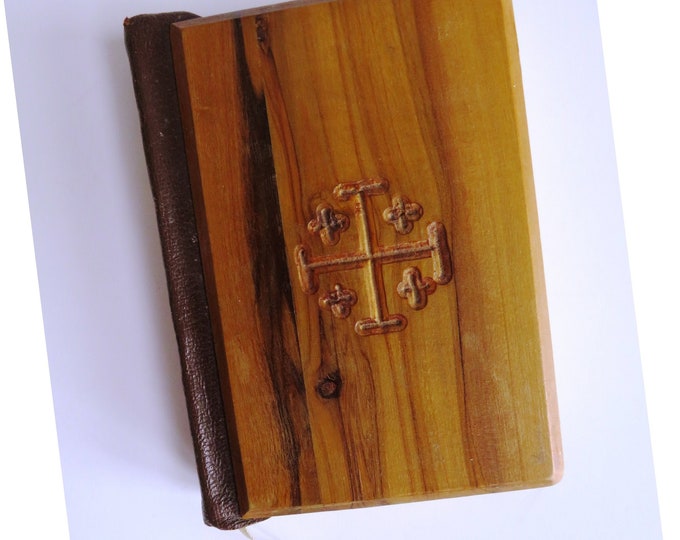 1950 Red Letter New Testament Pocket Bible Jersusalem Bethlehem Olive ...