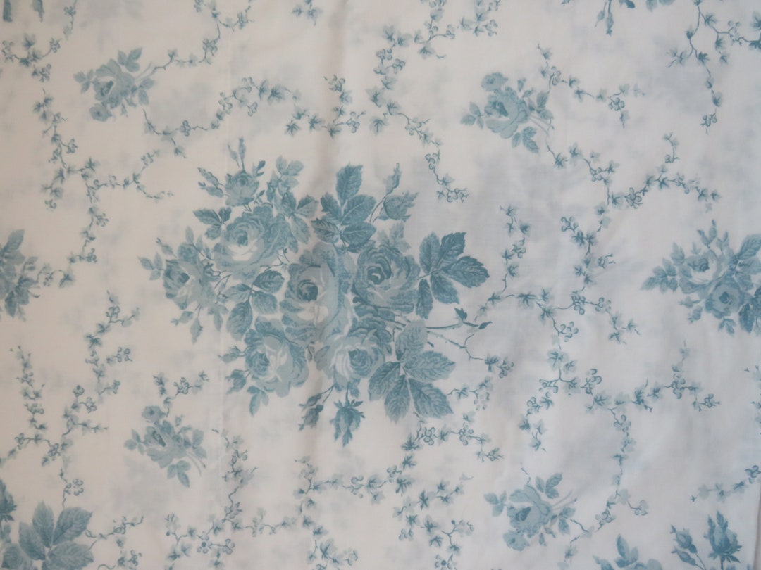 Laura Ashley Valance - Sophia Blue Turquoise Floral - Curtains Drapes ...
